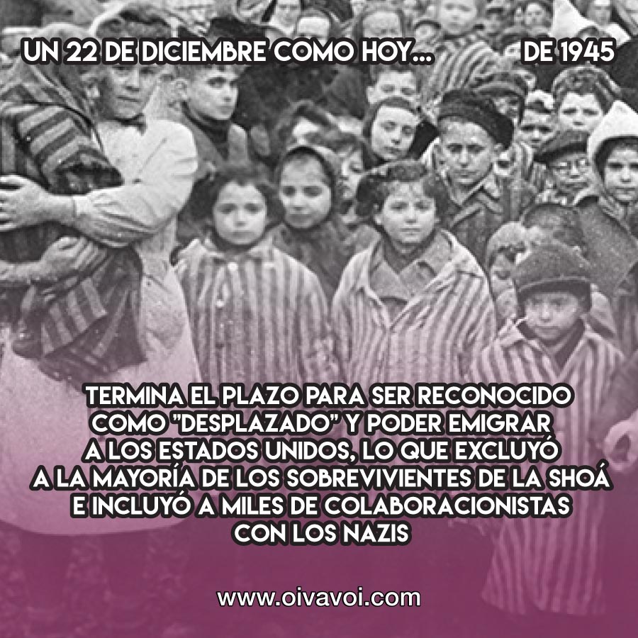 Estados Unidos y los sobrevivientes de la Shoá