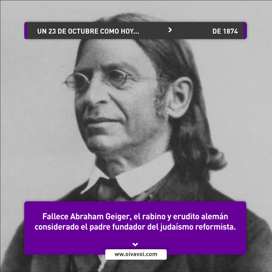 Abraham Geiger, fundador del judaísmo reformista