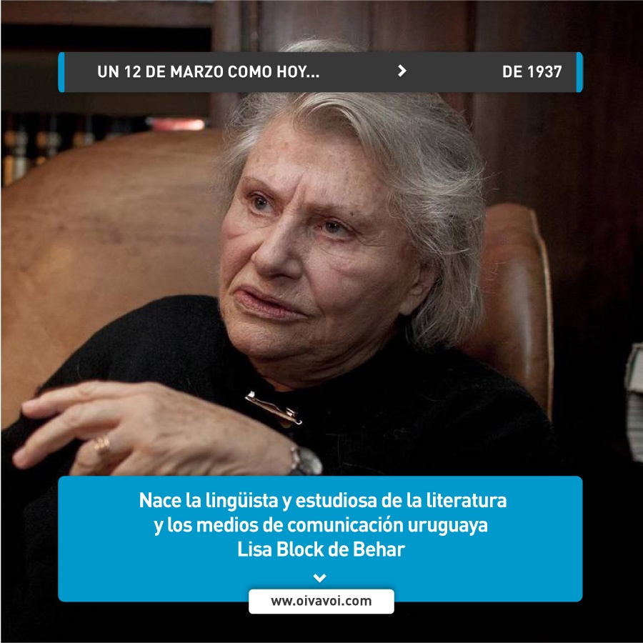 Lisa Block de Behar, lingüista uruguaya